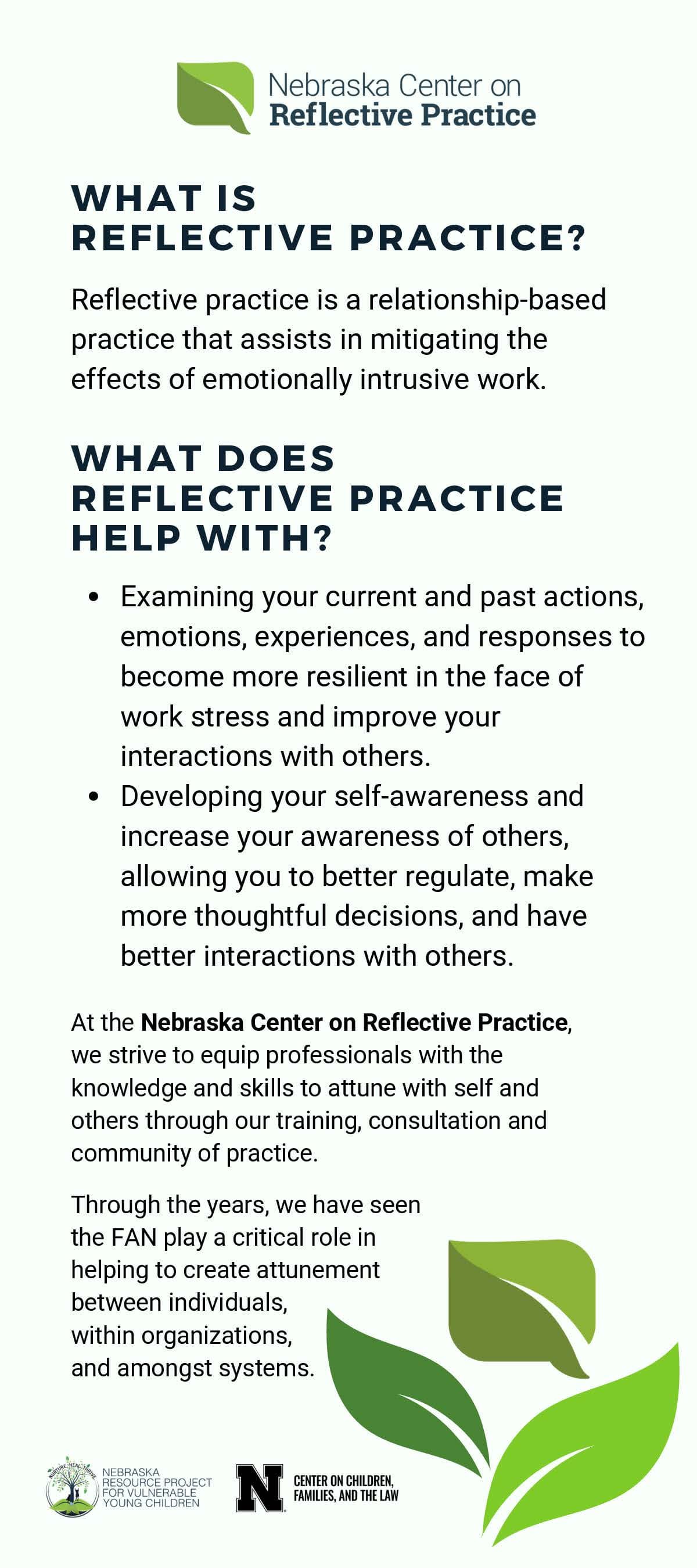 What is Reflective Practice | Nebraska Resource Project for Vulnerable ...